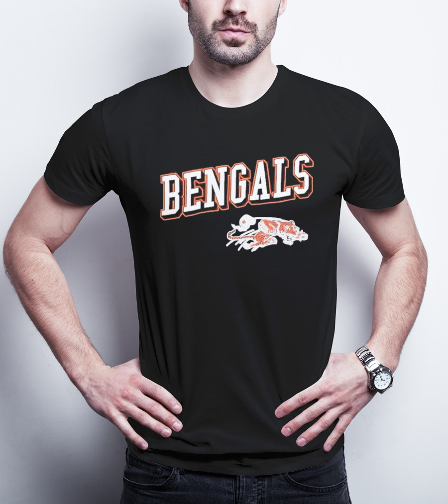 Bengals Cincinnati Black Tiger T-Shirt