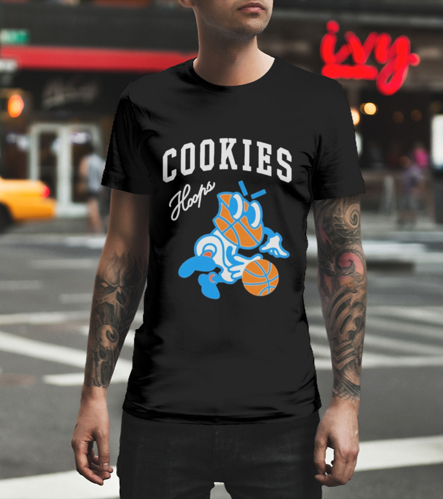 Cookies Hoops Basketball Cartoon Character Streetwear T-Shirt