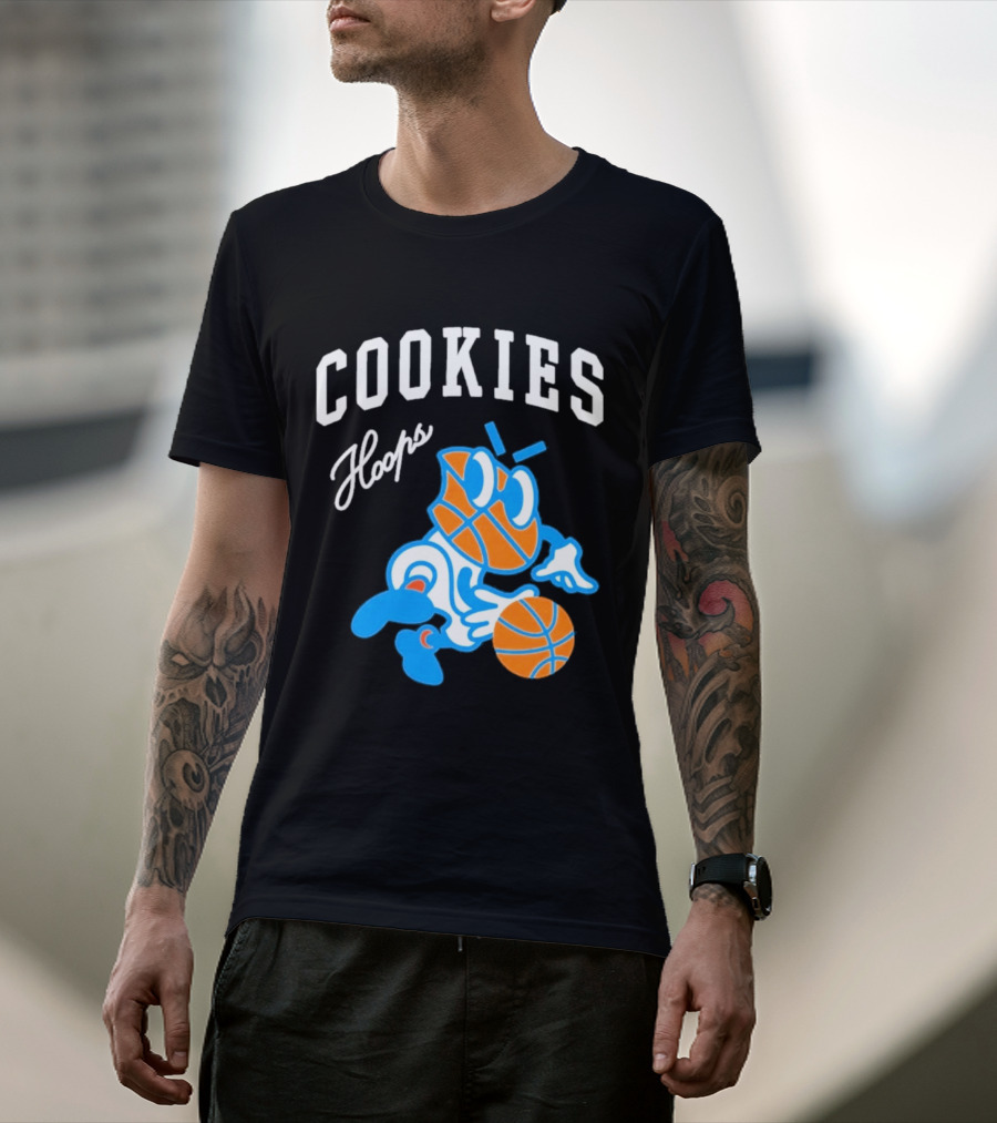 Cookies Hoops Basketball Cartoon Character Streetwear T-Shirt