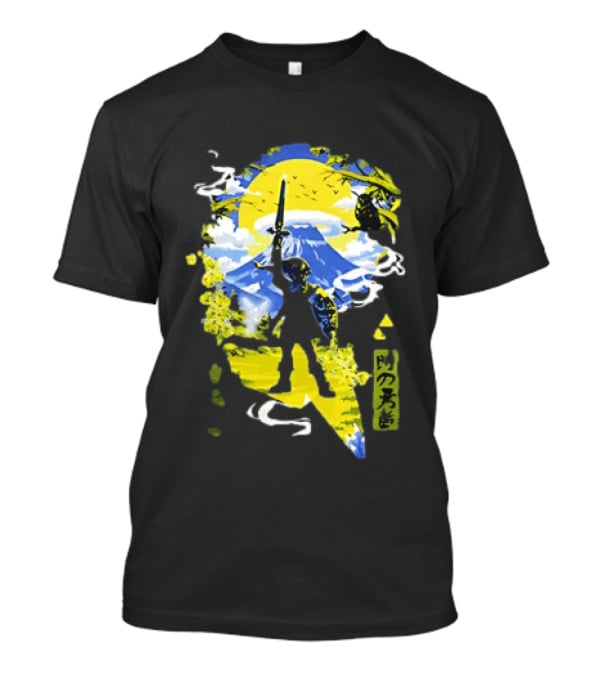 Legend Of Zelda Hero Master Sword Ocarina Of Time Kanji T-Shirt