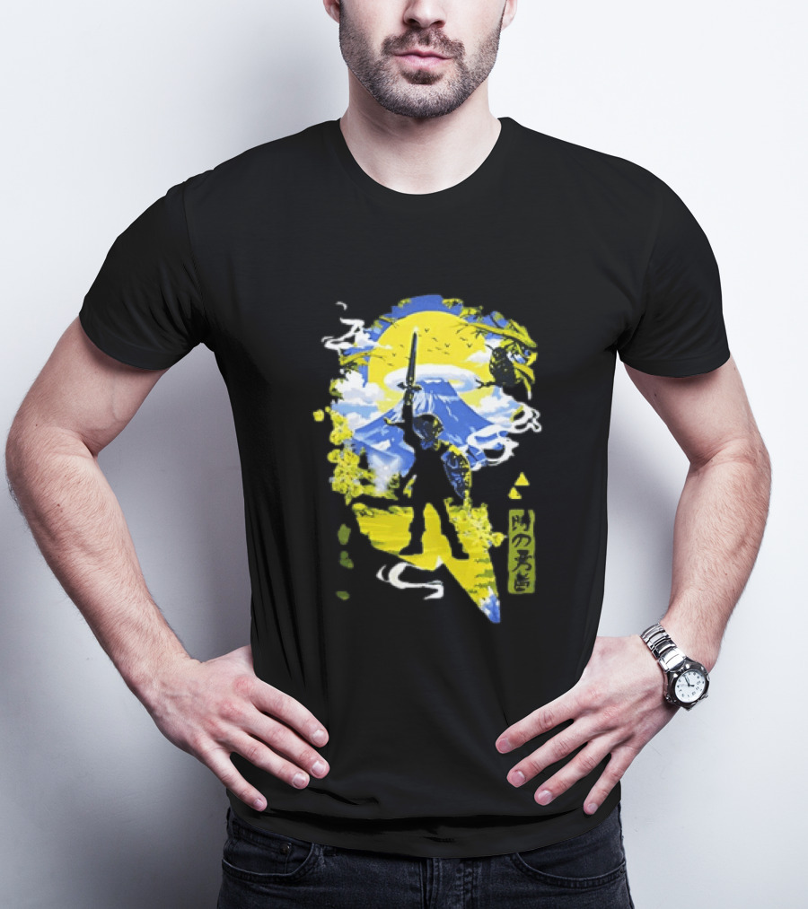 Legend Of Zelda Hero Master Sword Ocarina Of Time Kanji T-Shirt