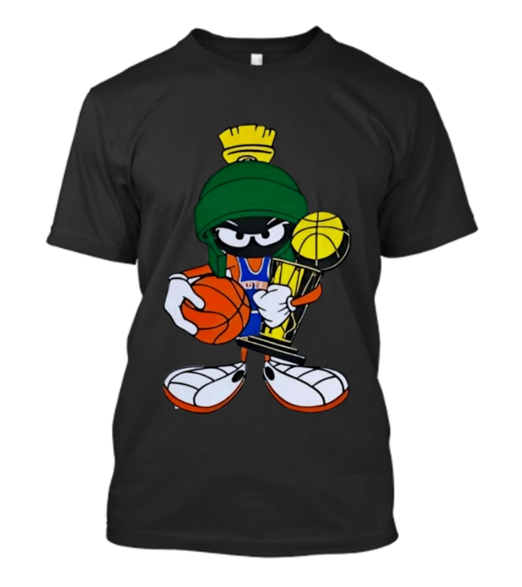 Marvin The Martian NBA Basketball Champion With Trophy T-Shirt