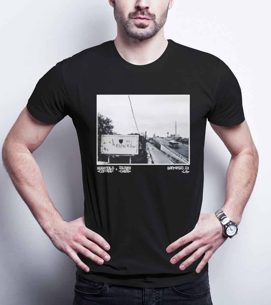 I Love Mi Espurs San Antonio Spurs Texas Granger Coffee Scene T-Shirt