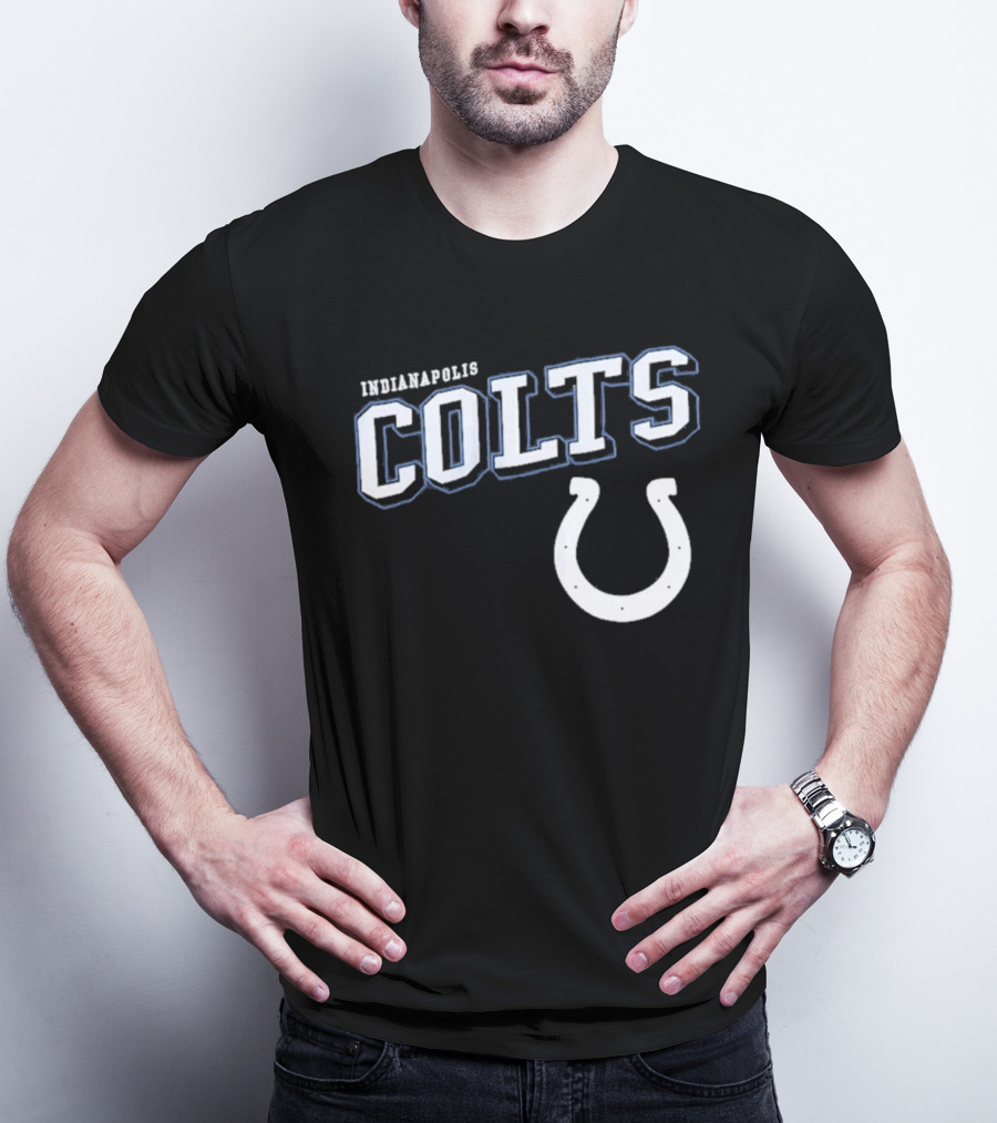 Indianapolis Colts Black Horseshoe T-Shirt