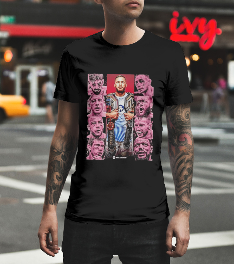 Justin Gaethje MMA On Point UFC Champion T-Shirt