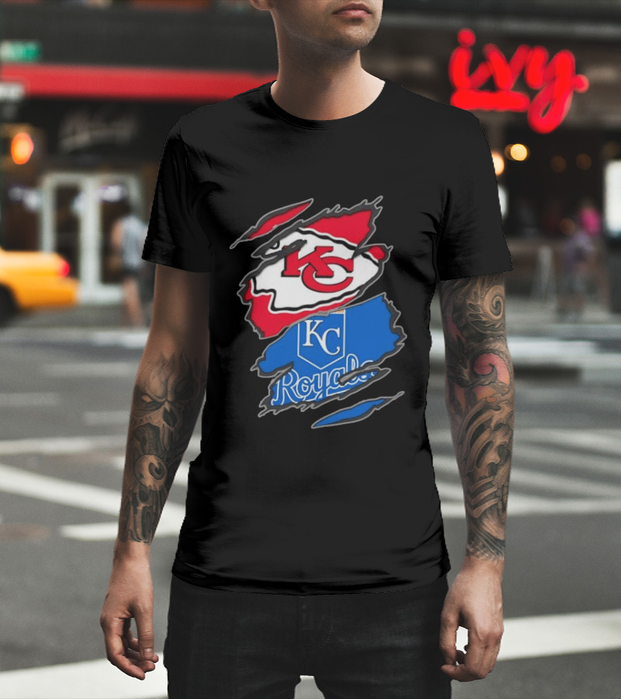 Kansas City Chiefs KC Kansas City Royals MLB Royals KC T-Shirt