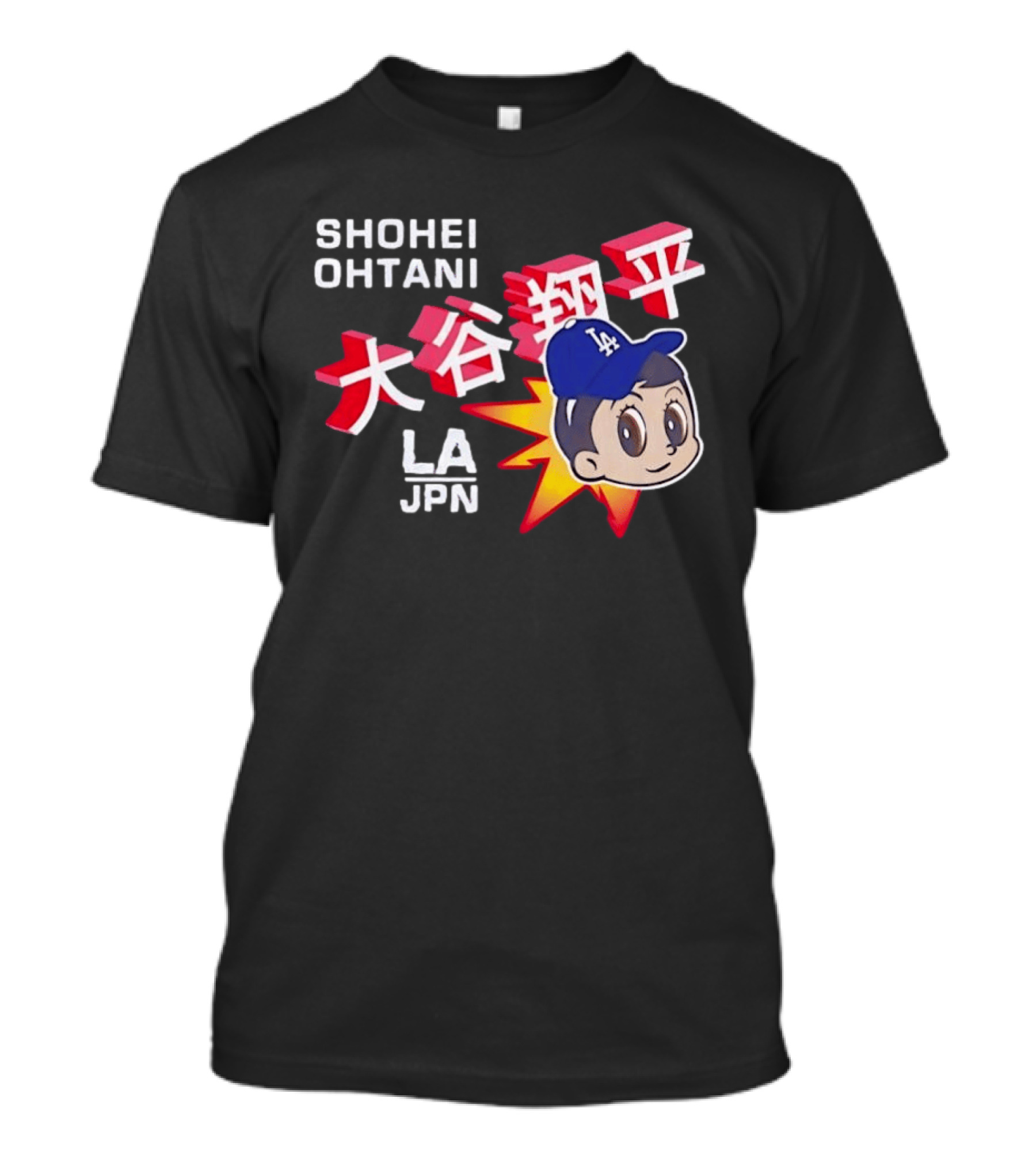 Shohei Ohtani LA Dodgers Anime Style LA JPN T-Shirt