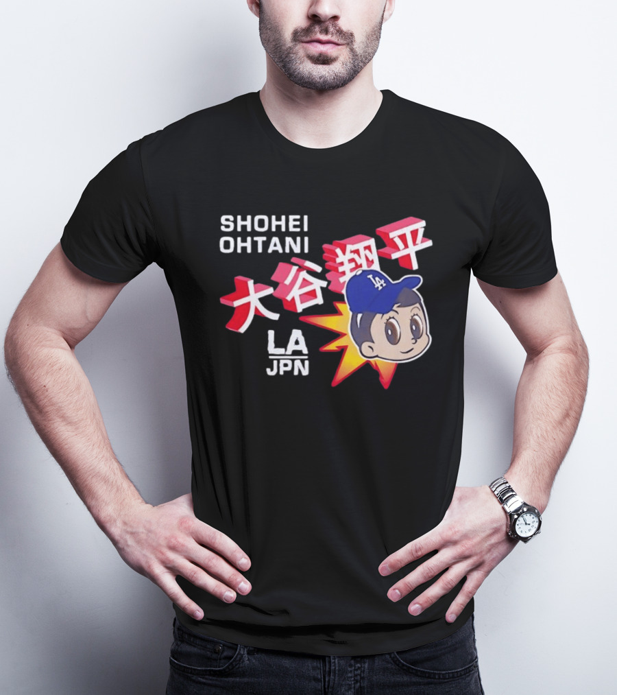 Shohei Ohtani LA Dodgers Anime Style LA JPN T-Shirt