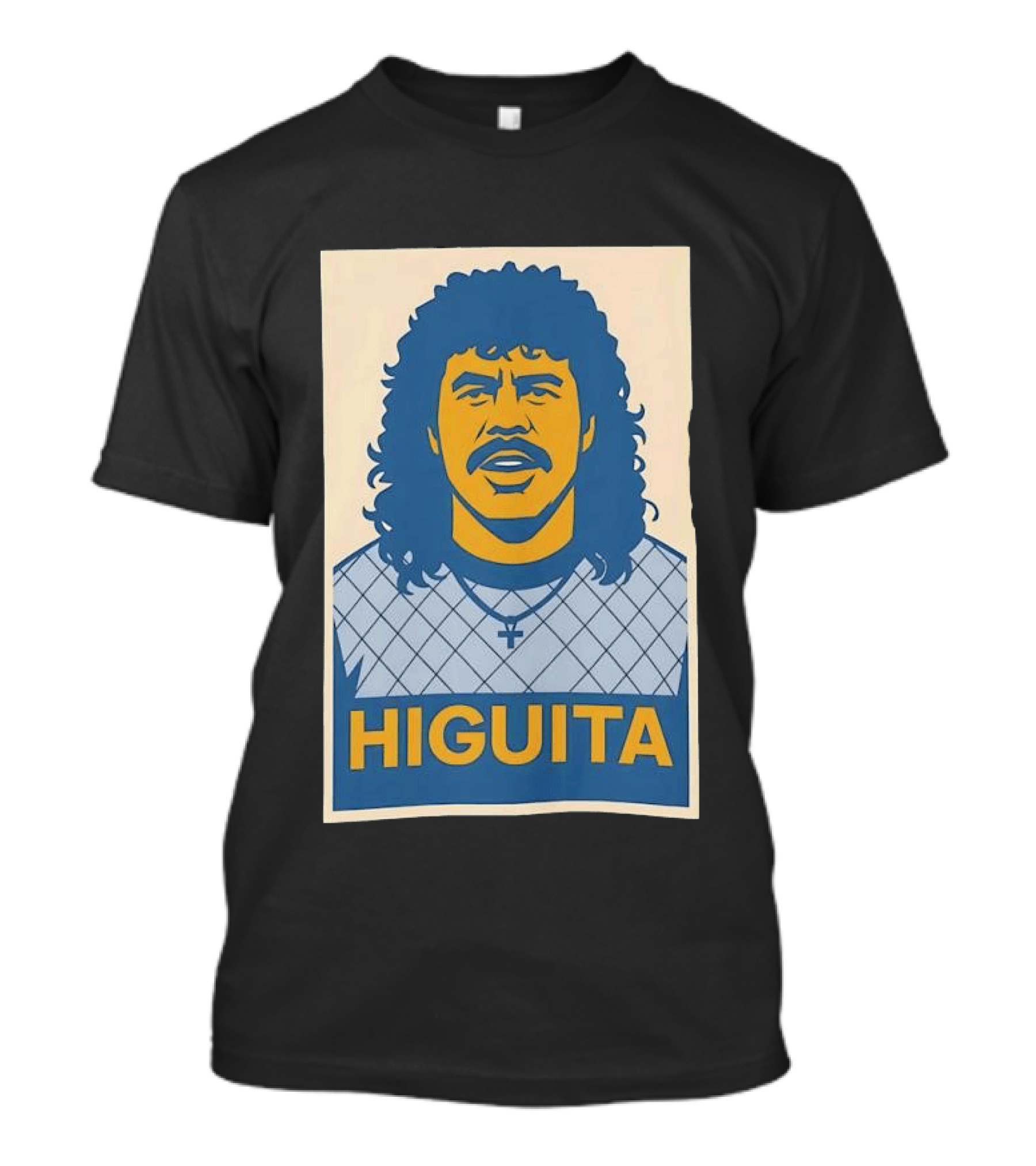 Rene Higuita Hope Graphic Print Vintage Football T-Shirt