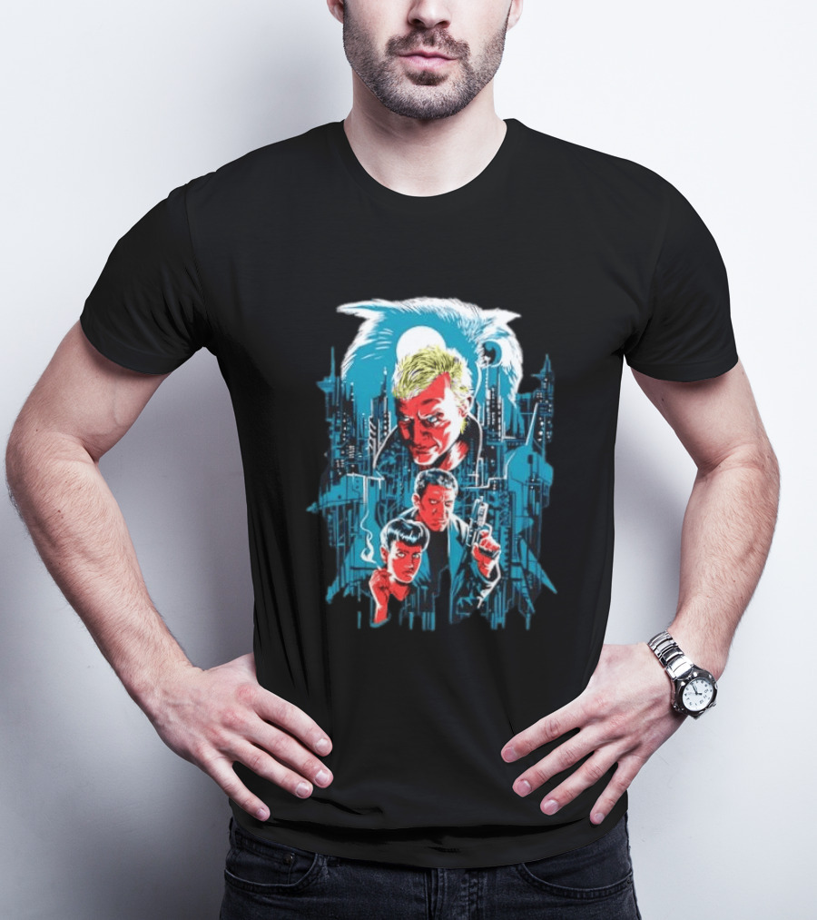 Roy Batty Rick Deckard Rachael Blade Runner Film Noir Sci Fi Classic Movie T-Shirt