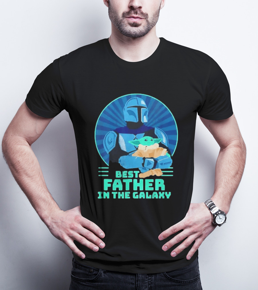 Star Wars Mandalorian Grogu Best Father In The Galaxy T-Shirt