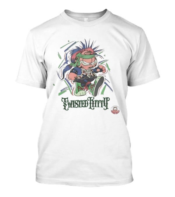 Garfield Twisted Kitty Cartoon Ninja T-Shirt