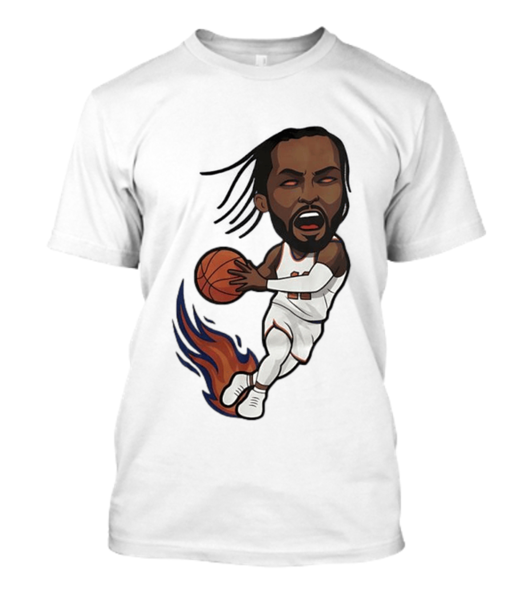 Jalen Brunson Burner New York Knicks Basketball Player Flame T-Shirt