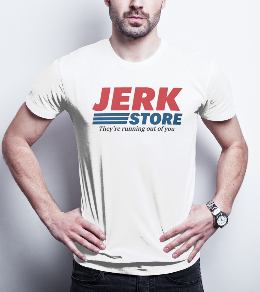 Jerk Store They're Running Out Of You Seinfeld Quote Classic Red Blue T-Shirt