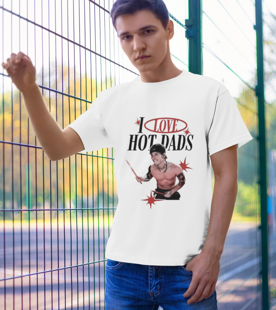 I Love Hot Dads Josh Dun Twenty One Pilots T-Shirt
