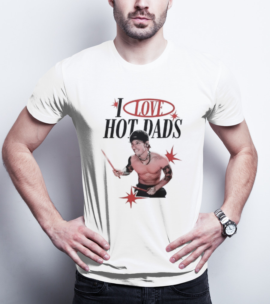 I Love Hot Dads Josh Dun Twenty One Pilots T-Shirt