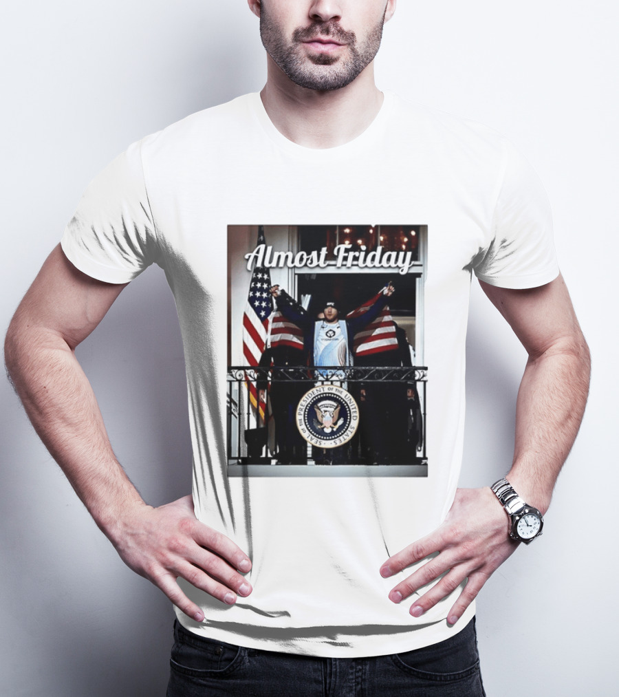 Almost Friday Justin Gaethje UFC Freedom 250 Presidential Seal American Flag T-Shirt