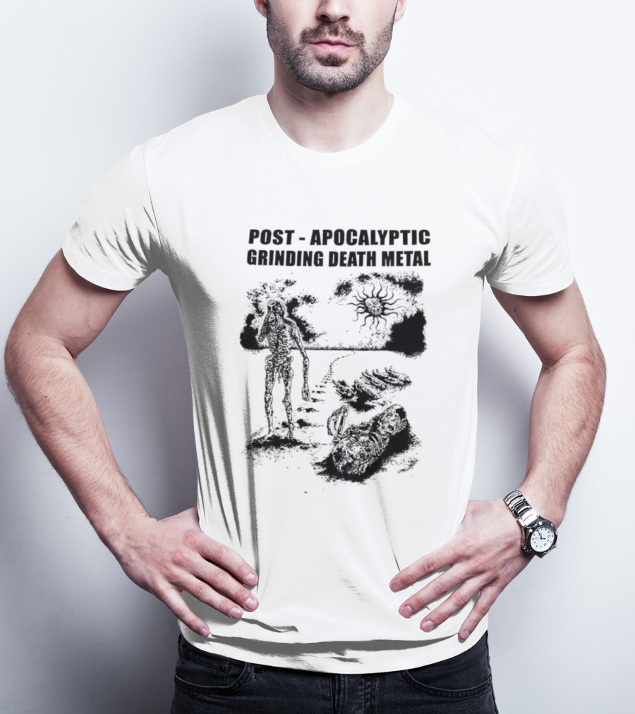 Post Apocalyptic Grinding Death Metal Apocalypse Survival Scene T-Shirt