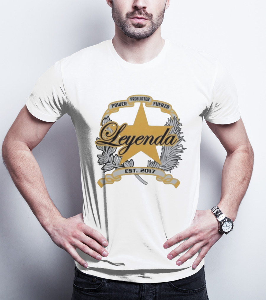 Power Proeliator Fuerza Leyenda Star Emblem Est 2017 T-Shirt