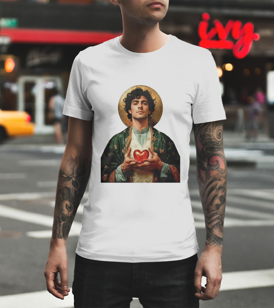 Luigi Mangione Patron Saint Holding Sacred Heart For Health Care Justice T-Shirt