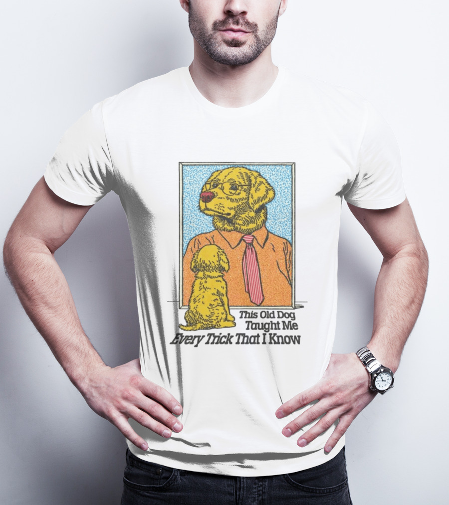 Mac Demarco This Old Dog Taught Me Every Trick That I Know Cartoon Dogs In Mirror T-Shirt