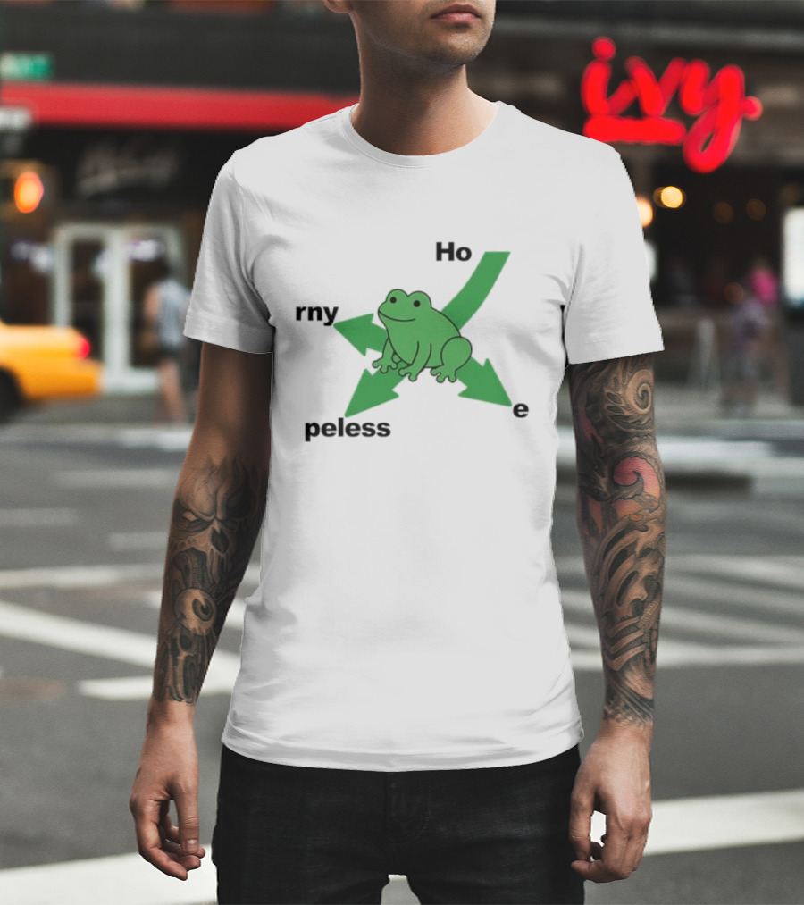 Ho Rn Y Peless Frog Directional E T-Shirt