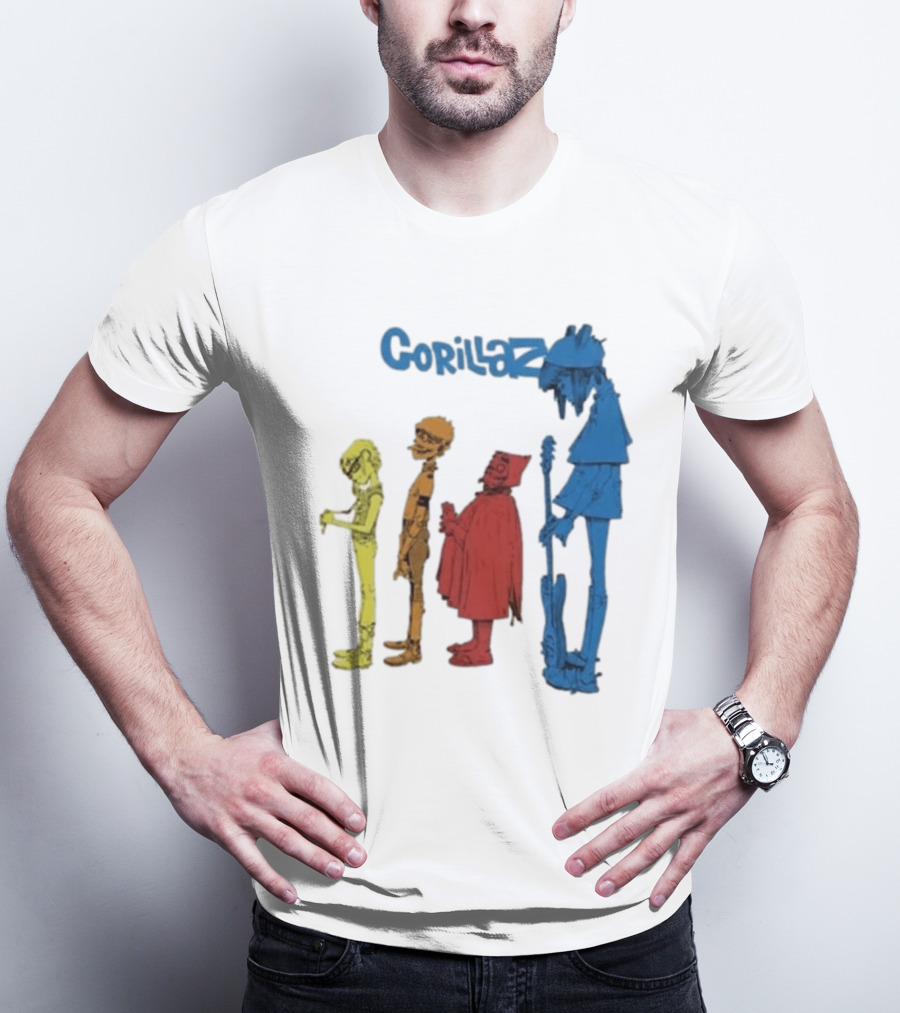 Gorillaz Concert Characters Art Tottenham Stadium Event T-Shirt