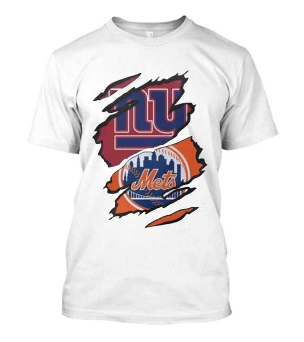New York Giants NY Mets Beneath The Surface Fan T-Shirt