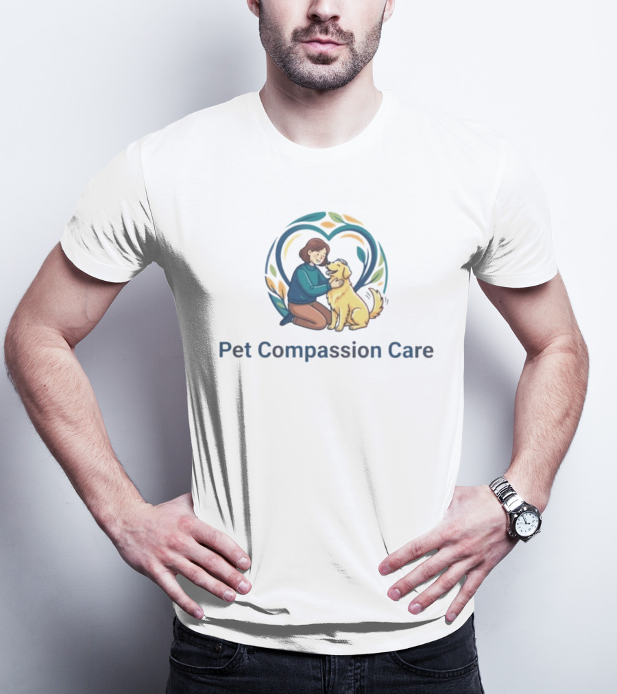 Pet Compassion Care Heartwarming Human Canine Bond And Love T-Shirt