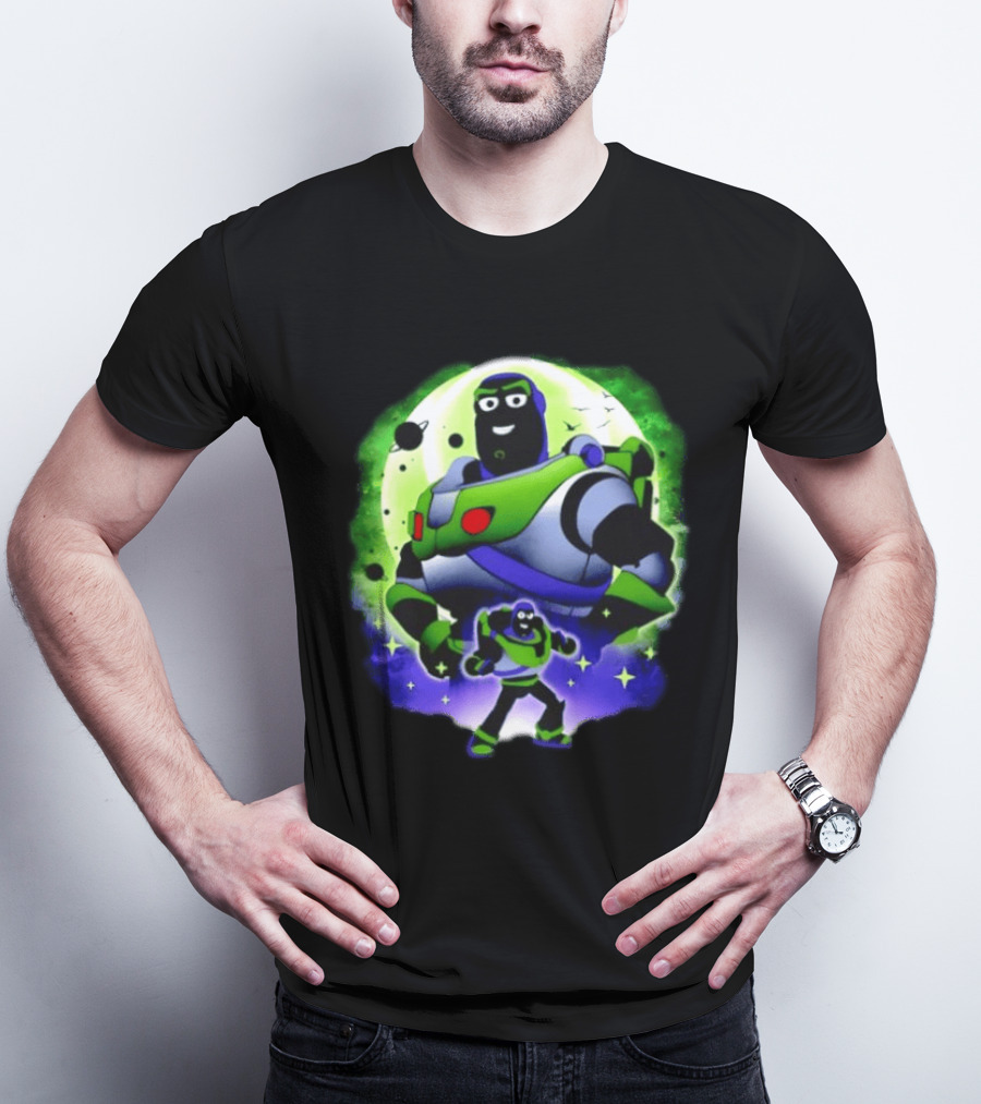 Buzz Lightyear Space Ranger Moon Planetary System Toy Story Galaxy T-Shirt