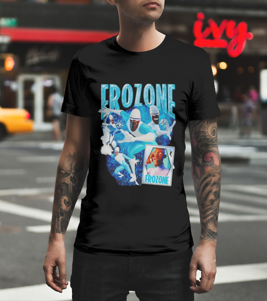 Frozone The Incredibles Disney Movie T-Shirt
