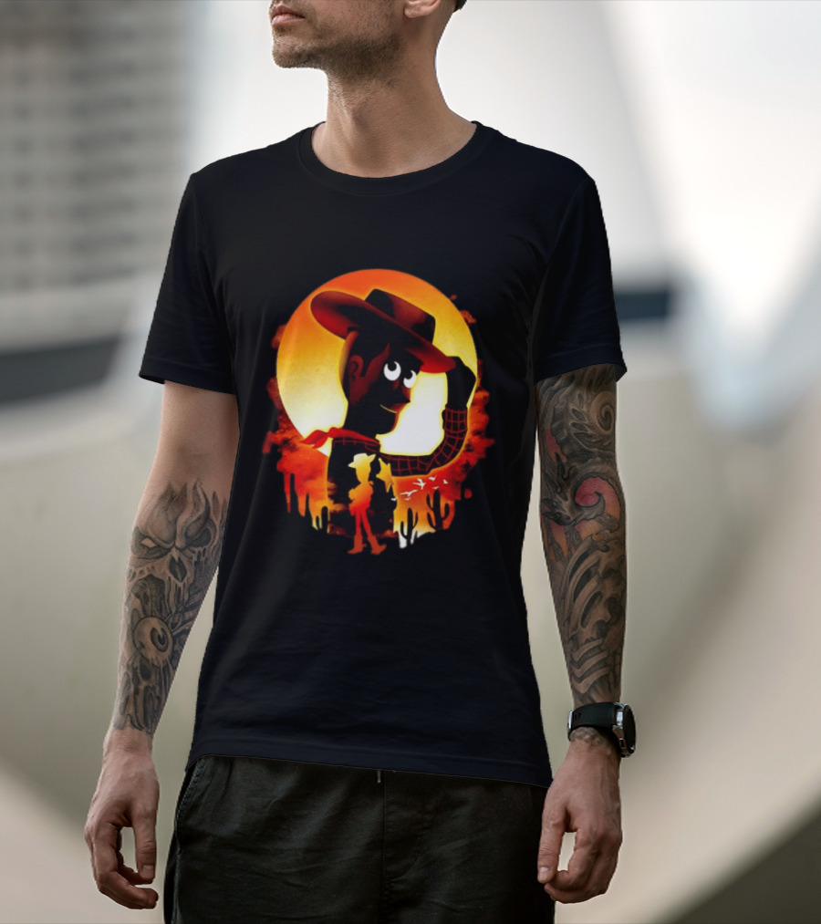 Sheriff Woody Pixar Toy Story Sunset Cowboy T-Shirt