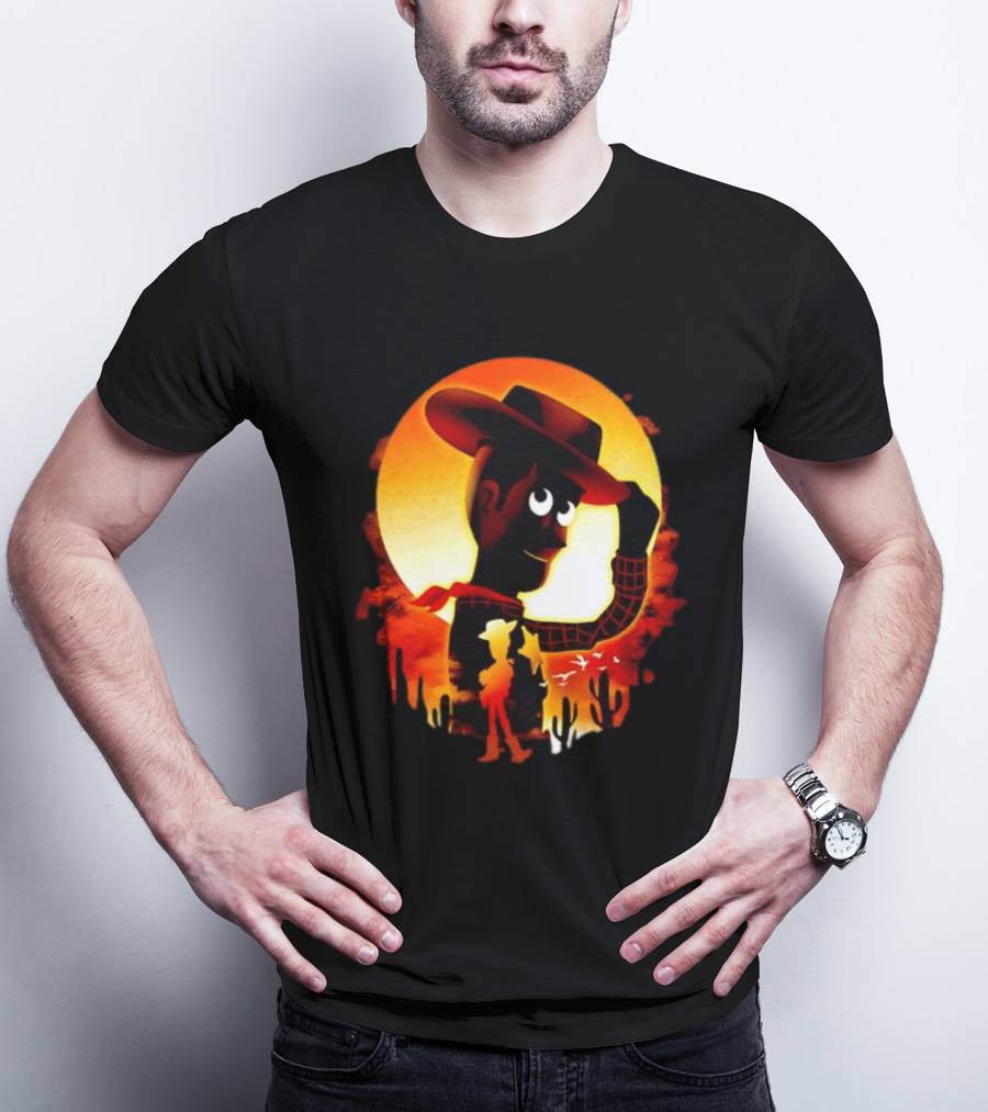 Sheriff Woody Pixar Toy Story Sunset Cowboy T-Shirt