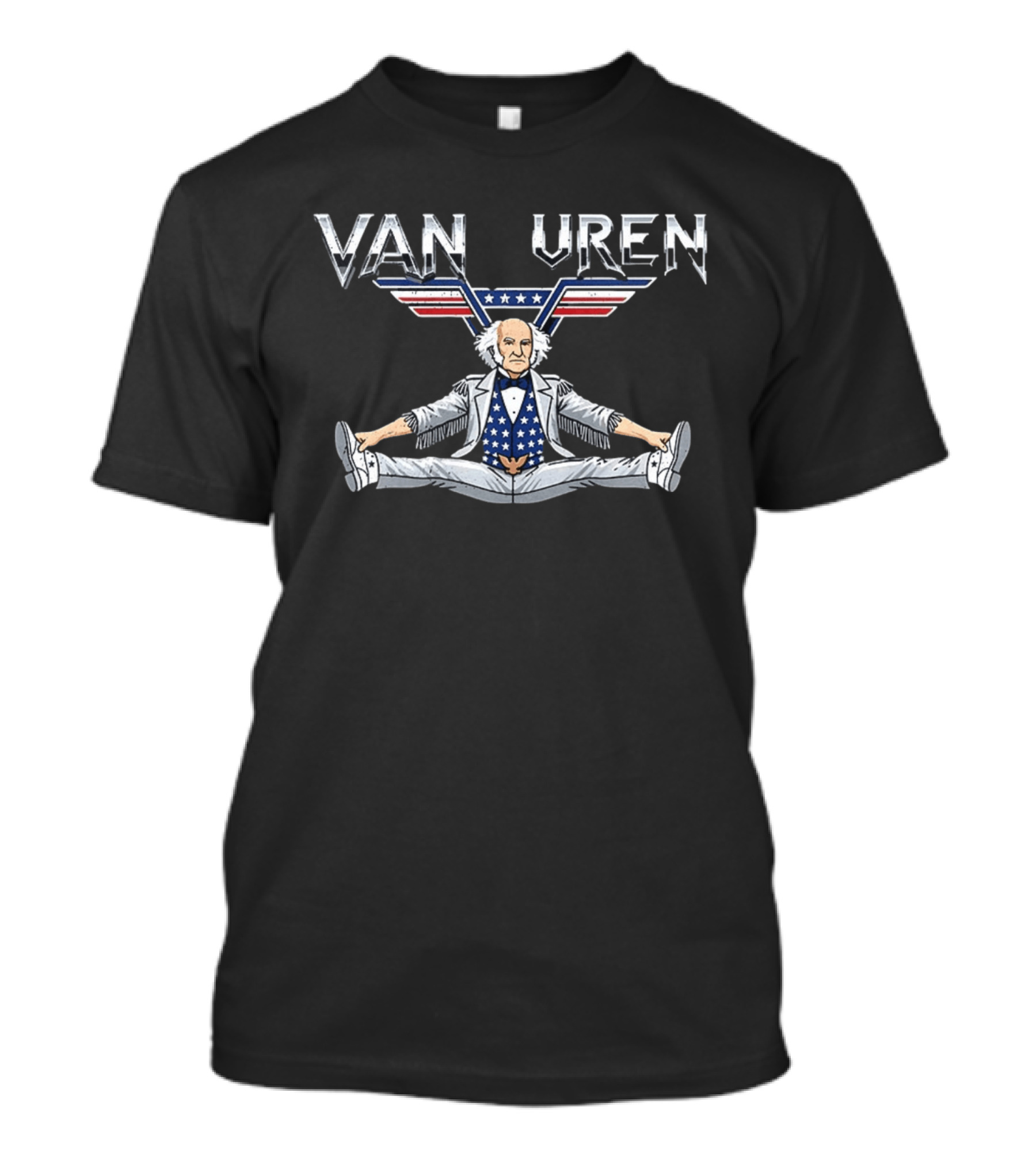 VAN BUREN 8th President Patriotic Style With Stars And Stripes T-Shirt