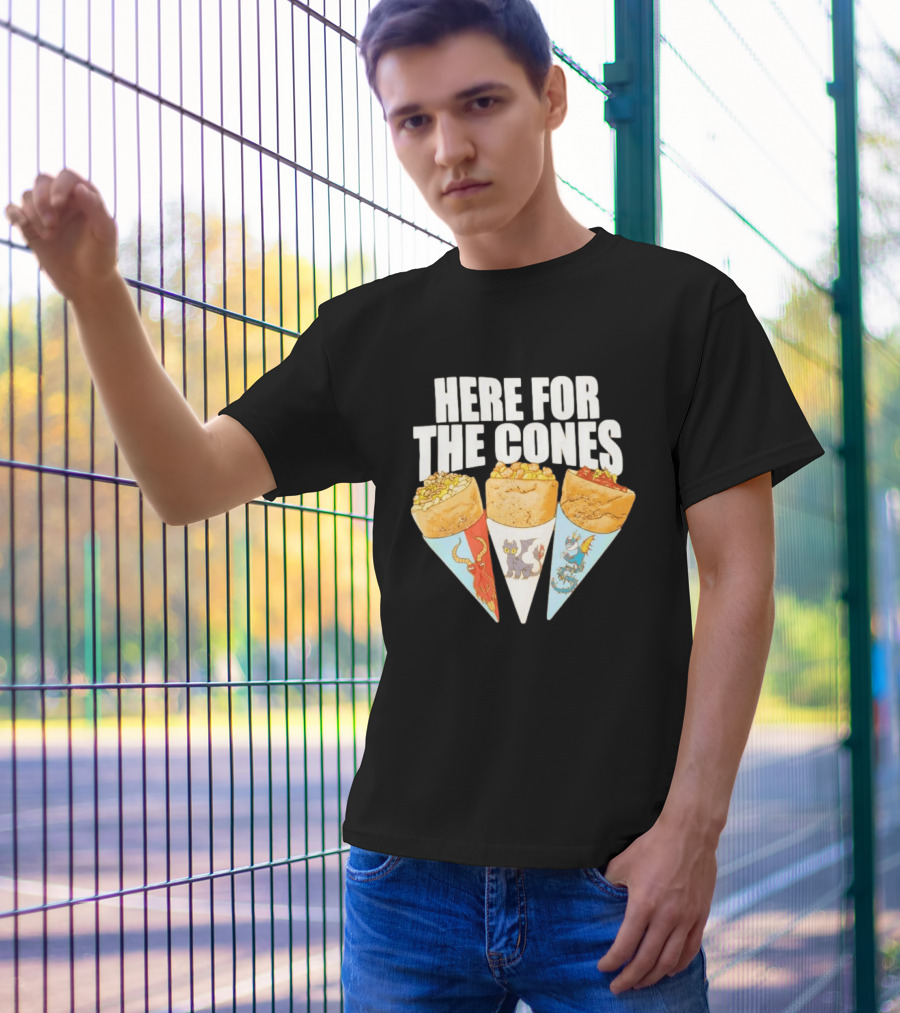 Here For The Cones Toothless How To Train Your Dragon Universal Epic Universe T-Shirt