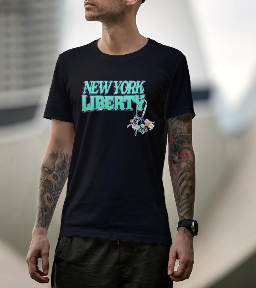 New York Liberty Carabiner Pride Keychain Accessories T-Shirt