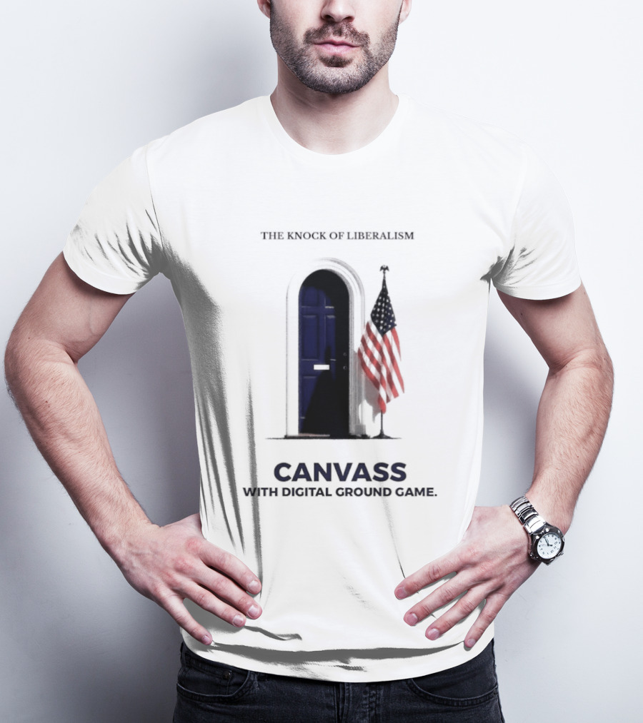 S With Flag And Doorway Digital Ground Game T-Shirt