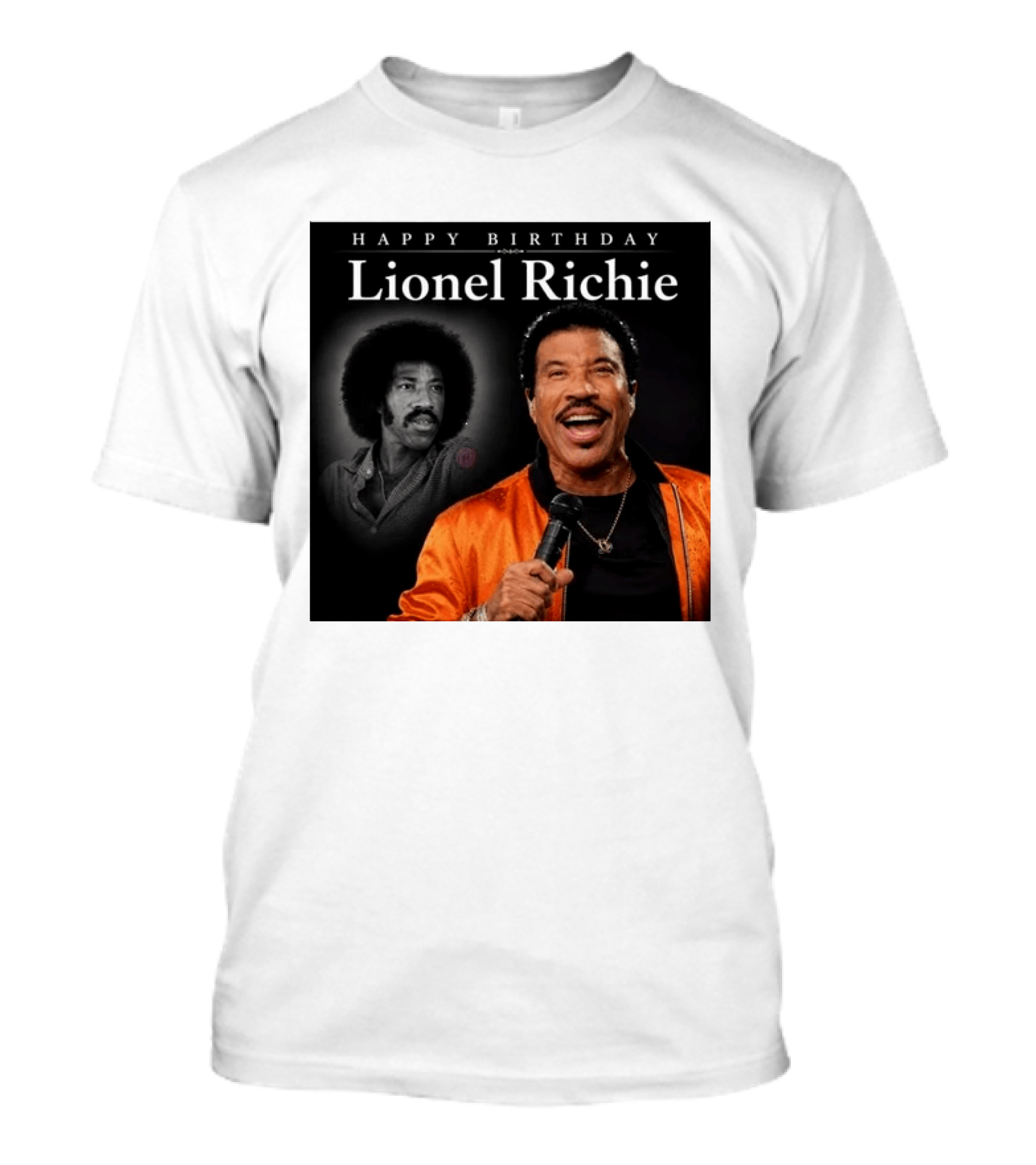Happy Birthday Lionel Richie Vintage And Modern Singing Celebration T-Shirt