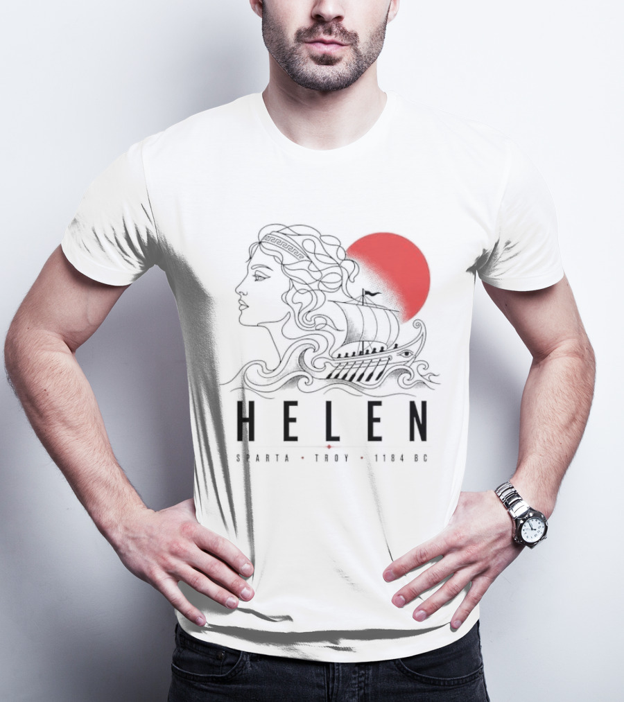 Helen Of Troy Sparta 1184 BC Greek Mythology History T-Shirt