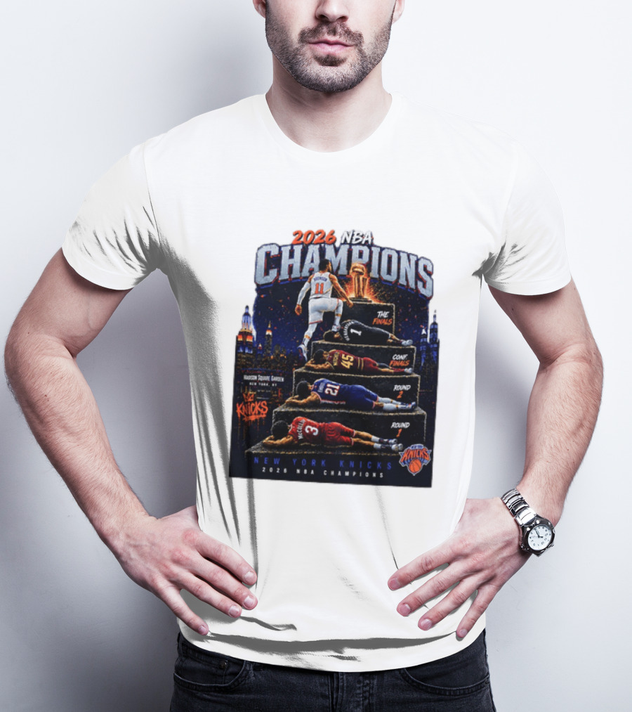 2026 NBA Champions New York Knicks Jalen Brunson Road To Glory T-Shirt