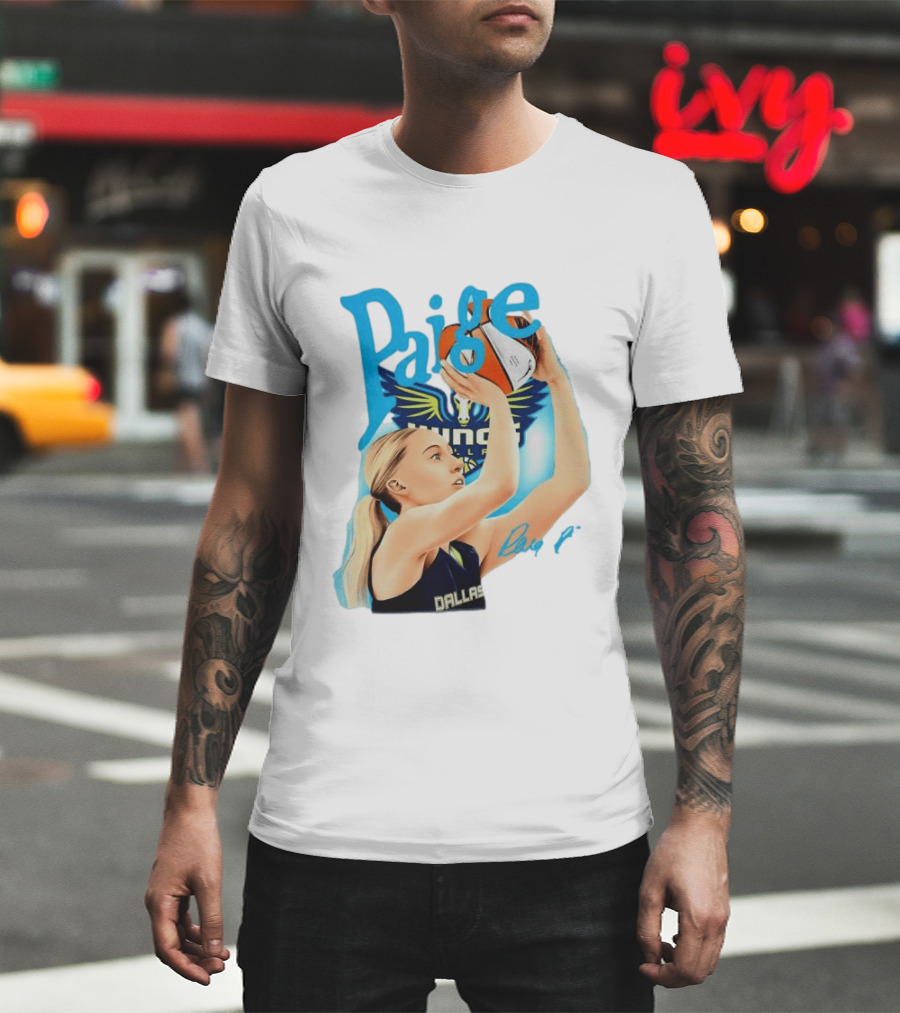 Paige Bueckers Dallas Wings Basketball WNBA Player T-Shirt
