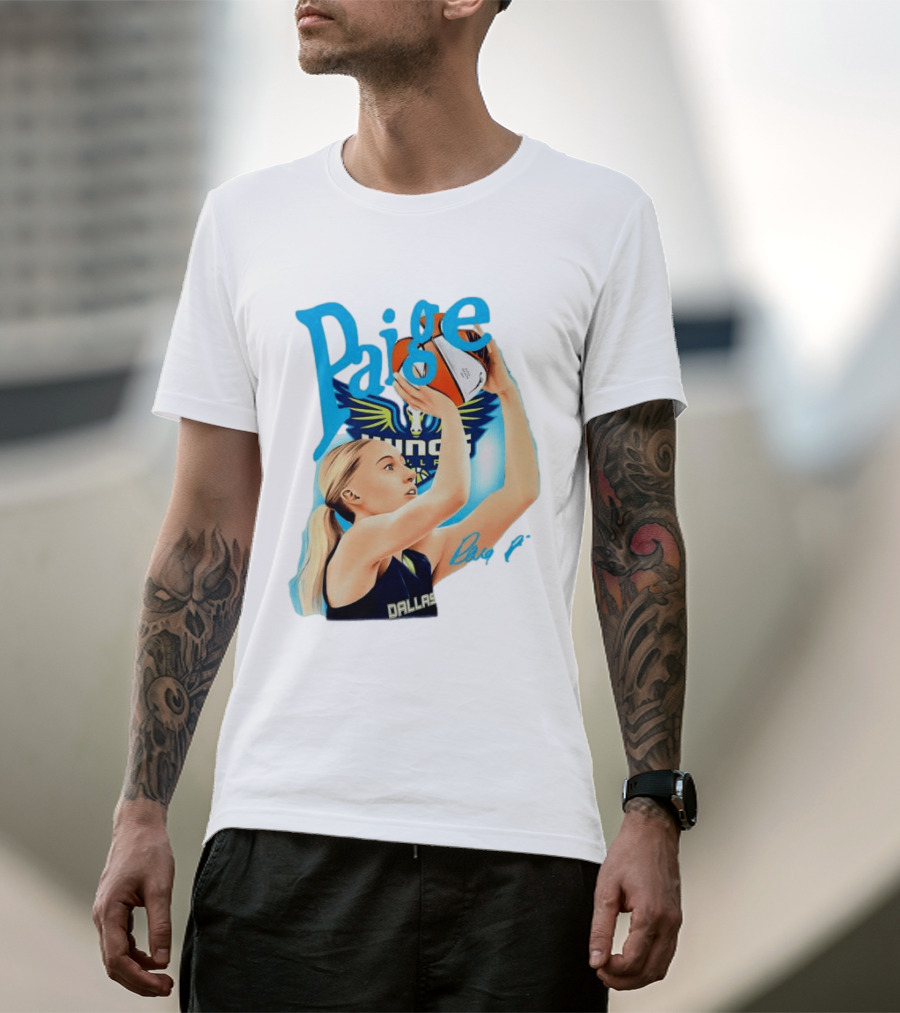 Paige Bueckers Dallas Wings Basketball WNBA Player T-Shirt