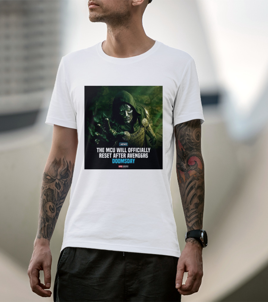 Avengers Doomsday MCU Reset Announcement Super Universe News T-Shirt