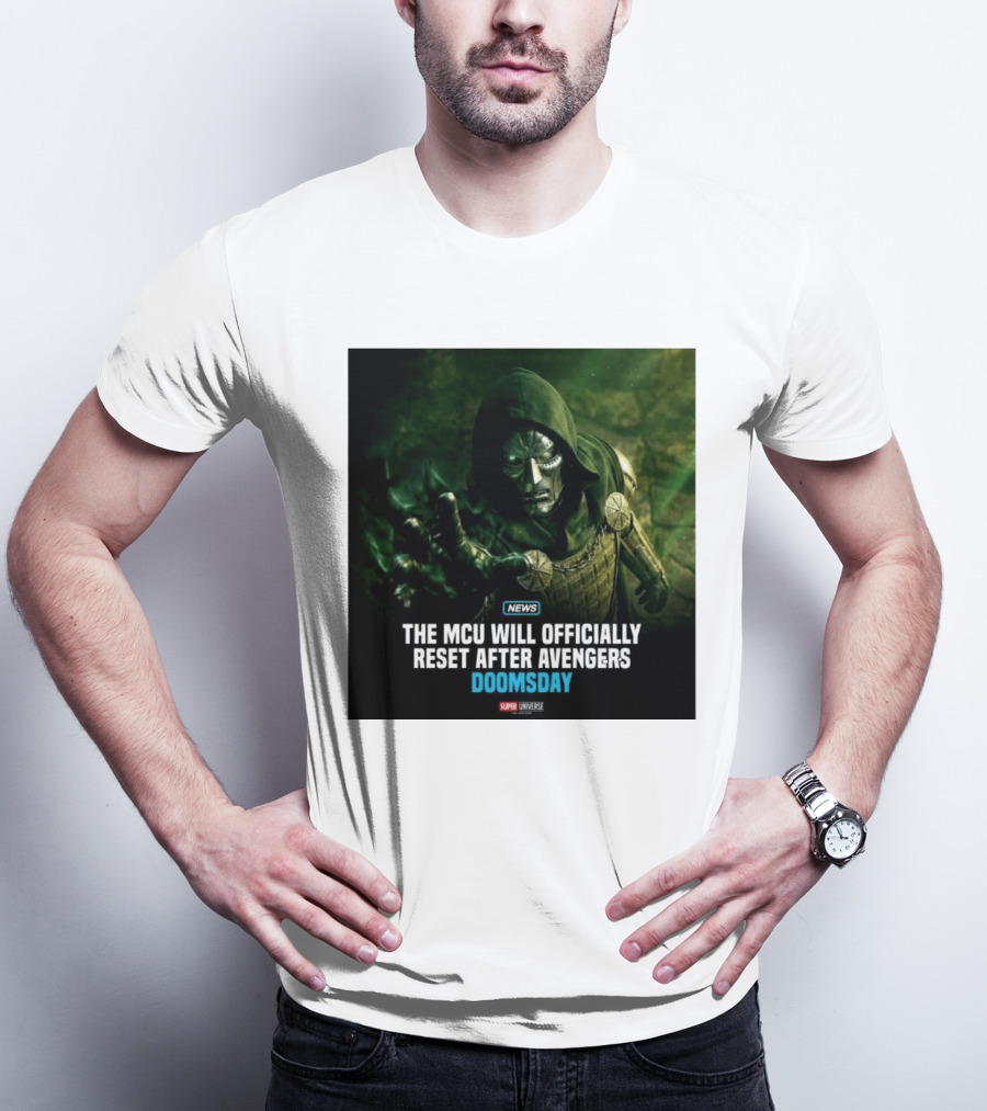 Avengers Doomsday MCU Reset Announcement Super Universe News T-Shirt