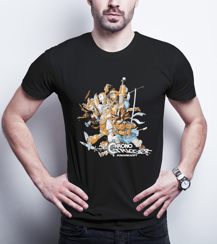 Crono Marle Lucca Robo Frog Ayla Magus Chrono Trigger Squaresoft Characters T-Shirt