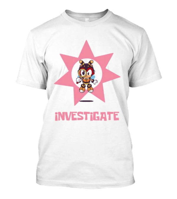INVESTiGATE Charmy Bee Star Emblem Detective T-Shirt