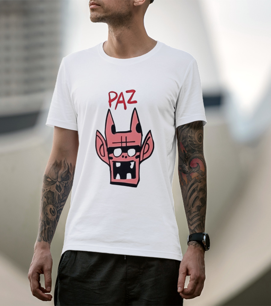Gorillaz Paz Cartoon Character Face T-Shirt