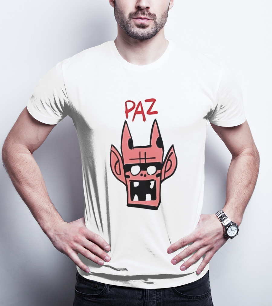 Gorillaz Paz Cartoon Character Face T-Shirt
