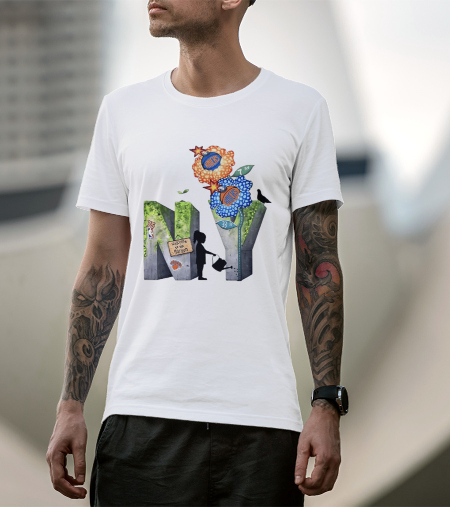 New York Knicks Welcome To The Garden 75th Anniversary 33 Seventh Avenue T-Shirt