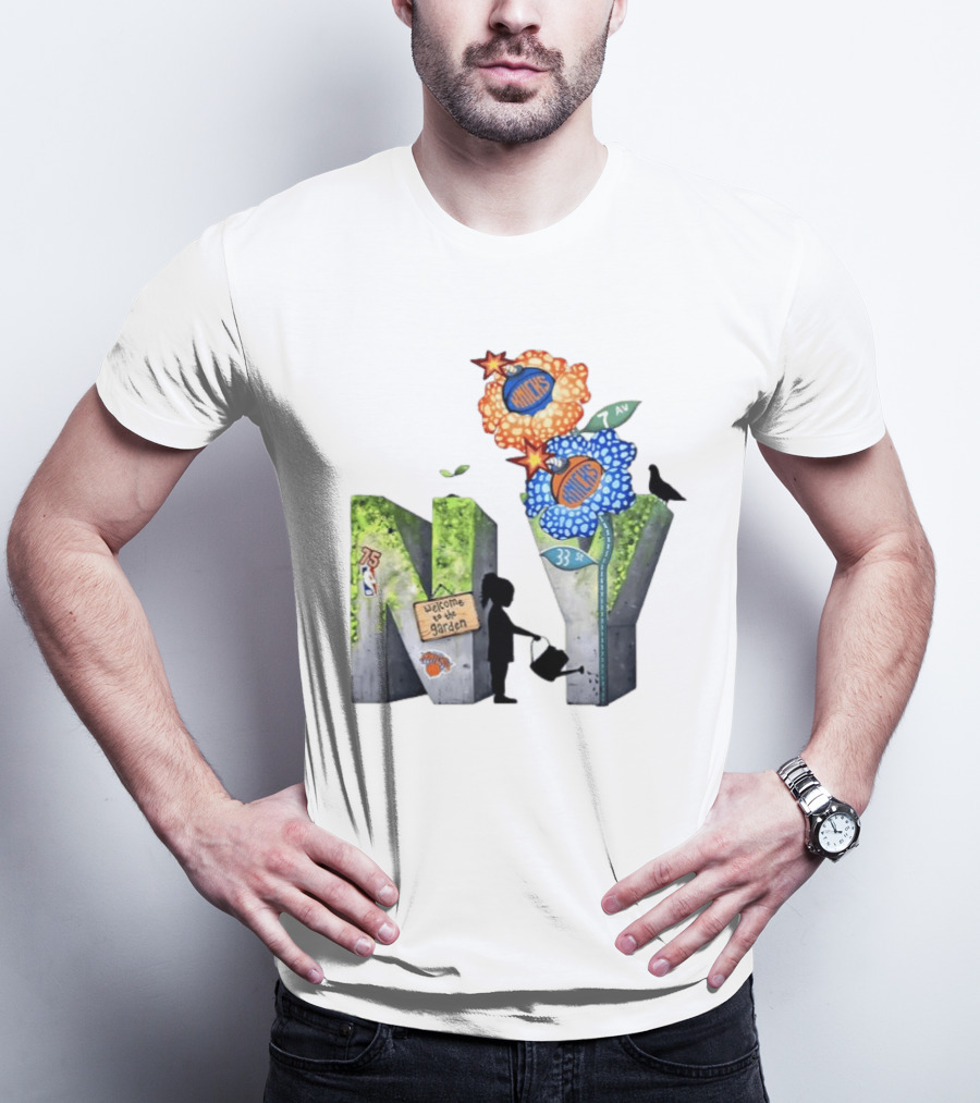 New York Knicks Welcome To The Garden 75th Anniversary 33 Seventh Avenue T-Shirt